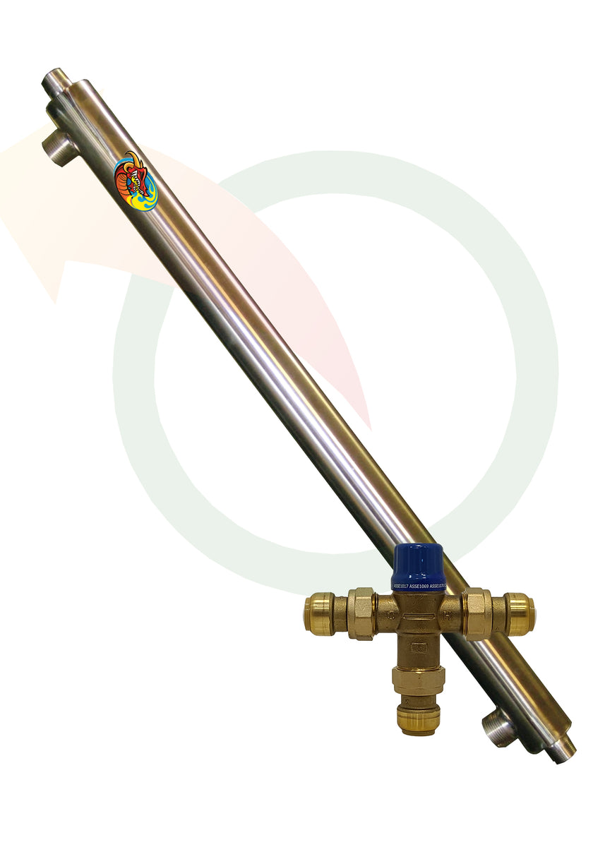 Side Arm Heat Exchanger 3/4" Mixing Valve Kit | Wood Boiler Parts