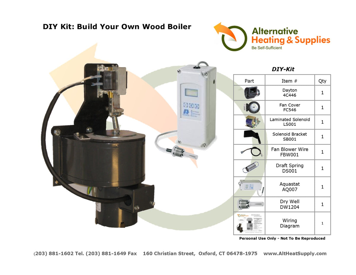 DIY Kit to Build Your Own Wood Boiler or Furnace - Custom Heating Solution