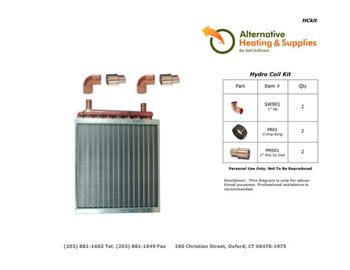 Hydro Coil Kit - Efficient Heat Transfer for Wood Boilers