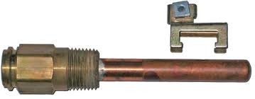 Copper Immersion Well 3/4" MPT - Wood Furnace Temperature Sensor